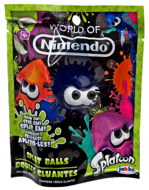 Splatoon World of Nintendo Blue Squid Splat Ball Jakks Pacific - ToyWiz