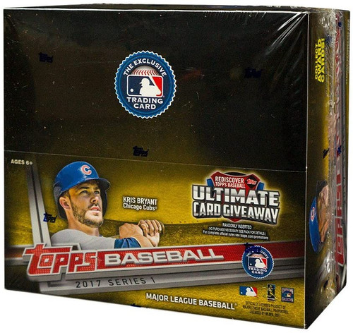 MLB Topps 2017 Series 1 Baseball Trading Card Box 24 Packs - ToyWiz