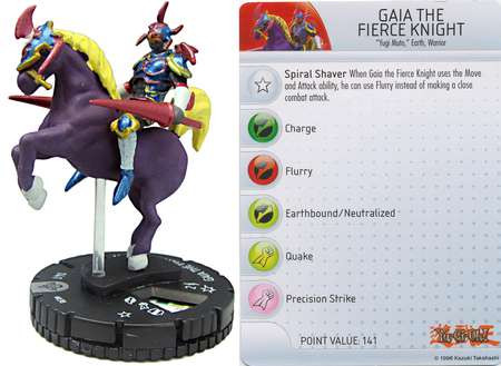 YuGiOh HeroClix Series 1 Single Figure Gaia the Fierce Knight 38 - ToyWiz