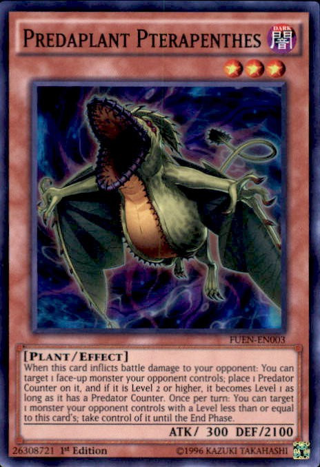 YuGiOh Fusion Enforcers Single Card Super Rare Predaplant Pterapenthes ...