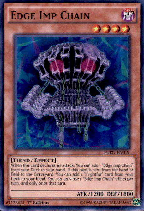 YuGiOh Fusion Enforcers Single Card Super Rare Edge Imp Chain FUEN ...