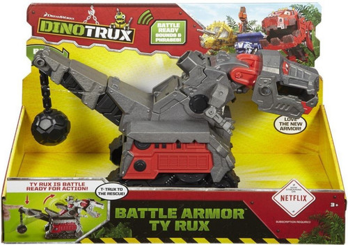 Dinotrux Battle Armored Ty Rux Deluxe Figure with Sound Mattel Toys ...