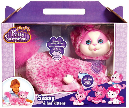 Kitty Surprise Sassy Her Kittens Plush Toy Just Play - ToyWiz