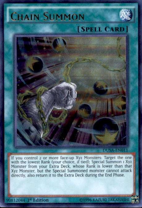 YuGiOh Duelist Saga Single Card Ultra Rare Chain Summon DUSA-EN011 - ToyWiz