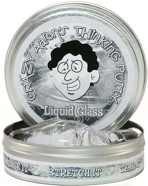Thinking Putty Crystal Clears Liquid Glass 4 Crazy Aarons - ToyWiz
