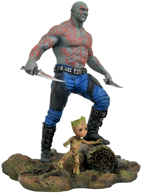Marvel Guardians of the Galaxy Vol. 2 Drax Baby Groot 9 PVC Figure ...