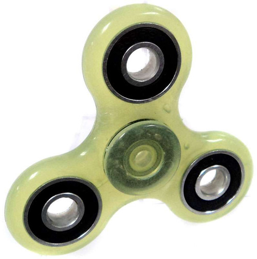 Hand Spinner Glow in the Dark Translucent Green Spinner - ToyWiz