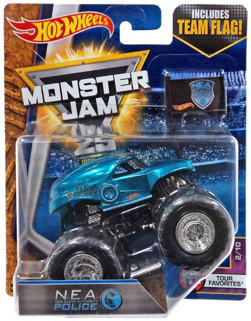 Hot Wheels Monster Jam 25 N.E.A. New Earth Authority Police 164 Diecast ...