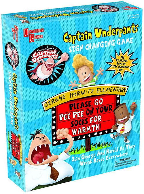 Captain Underpants Captain Underpants Sign Changing Board Game ...