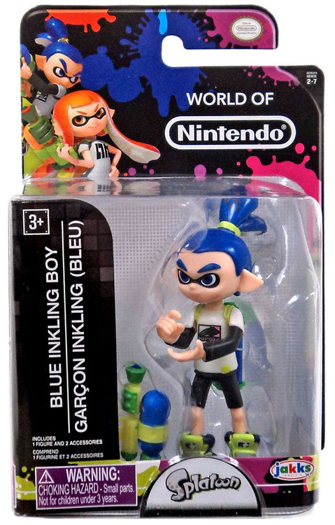 World of Nintendo Inkling Boy 2.5 Mini Figure Jakks Pacific - ToyWiz