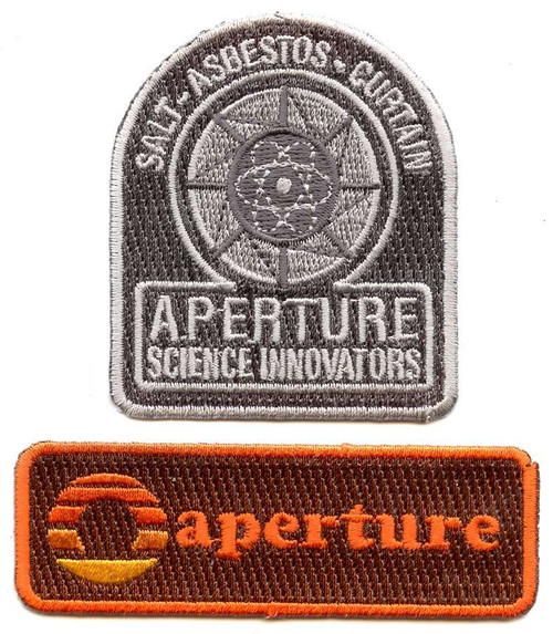 Portal 2 40s 70s Aperture Laboratories Logos Patch Set Crowded Coop ...