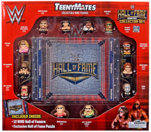 WWE Wrestling TeenyMates Hall of Fame Collector Set Party Animal Toys ...
