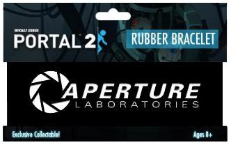 Portal 2 Aperture Laboratories Logo Rubber Bracelet Black Crowded Coop ...