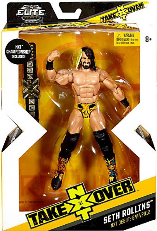 WWE Wrestling Elite NXT Takeover Seth Rollins Exclusive Action Figure ...