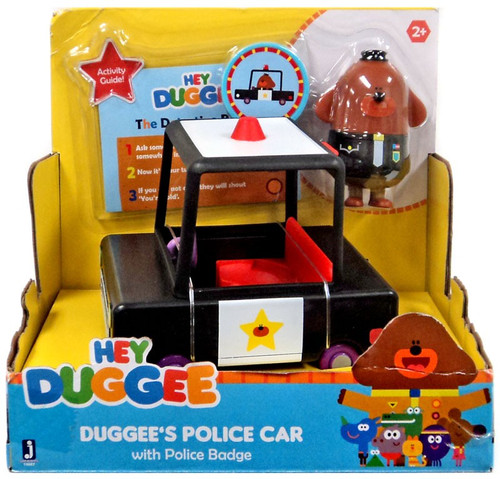 Hey Duggee Duggees Police Car Vehicle Figure with Police Badge Jazwares ...