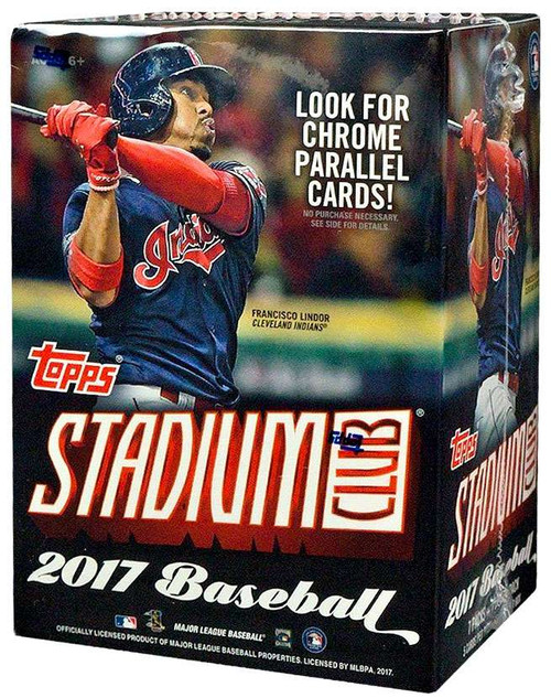 MLB Topps 2017 Stadium Club Baseball Trading Card BLASTER Box 8 Packs ...