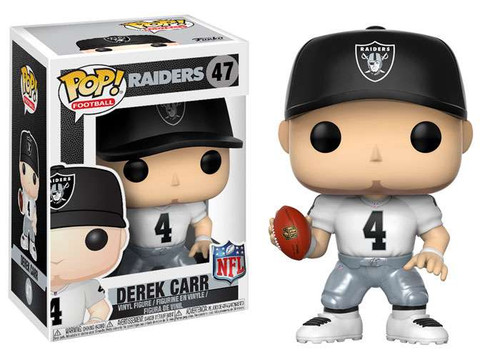 Funko NFL Oakland Raiders POP Football Derek Carr Vinyl Figure 47 White ... Funko NFL Oakland Raiders POP Football Derek Carr Vinyl Figure 47 White ...