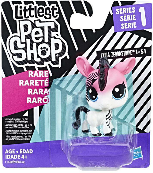 Littlest Pet Shop Series 1 Single Figure Lydia Zebrastripe 51 - ToyWiz