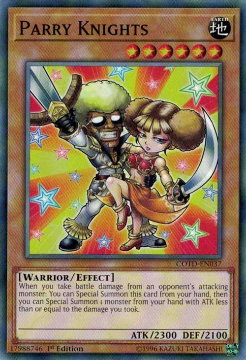 YuGiOh Code of the Duelist Single Card Short Print Parry Knights COTD ...