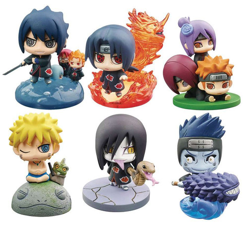 Naruto Shippuden Petit Chara Land Akatsuki Part 2 2.5 Mini PVC Figure Mystery Pack 1 RANDOM Figure Megahouse ToyWiz