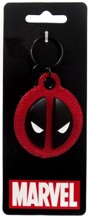 Marvel Deadpool Deadpool Metal Cloth Keychain Apparel Bioworld - ToyWiz