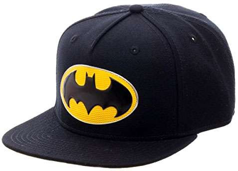 DC Batman Batman Logo Snapback Cap Apparel Bioworld - ToyWiz