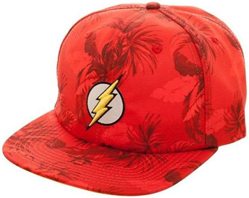 DC The Flash The Flash Floral Slouch Snapback Cap Apparel Bioworld - ToyWiz