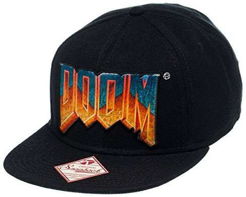 Doom Doom Logo Snapback Cap Apparel Bioworld - ToyWiz