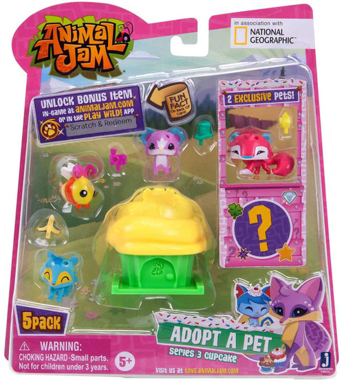 Animal Jam Series 3 Cupcake Mini Figure 5-Pack 2 Yellow Jazwares - ToyWiz