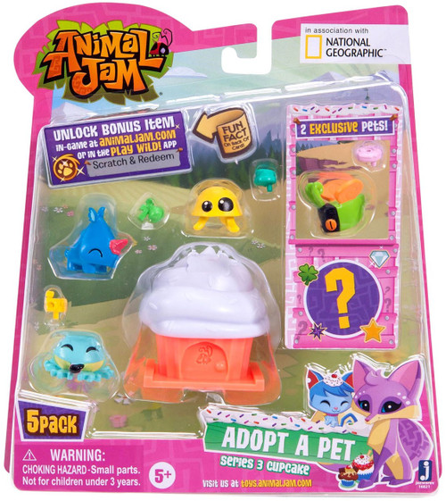 Animal Jam Series 3 Cupcake Mini Figure 5-Pack 1 White Jazwares - ToyWiz