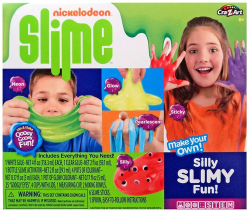 Nickelodeon Slime Silly Slimy Fun Kit Cra-Z-Art - ToyWiz
