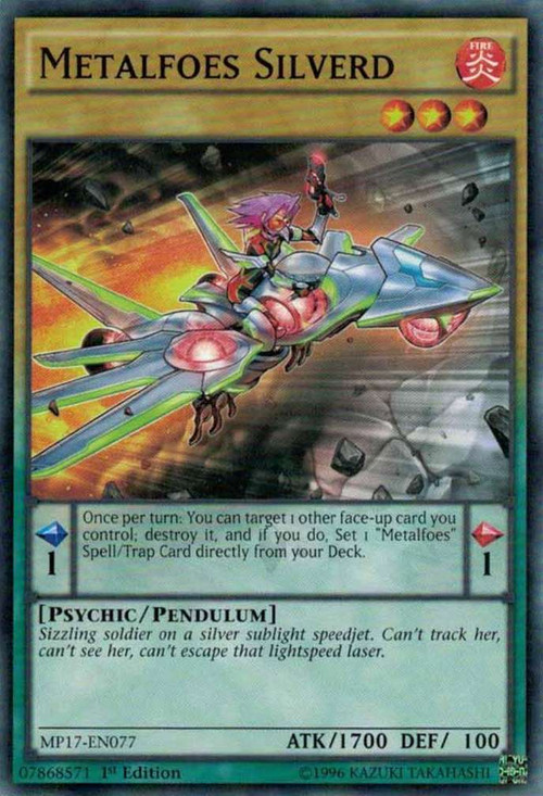 YuGiOh 2017 Mega-Tin Mega Pack Single Card Common Metalfoes Silverd ...