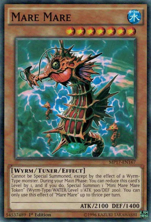 YuGiOh 2017 Mega-Tin Mega Pack Single Card Common Mare Mare MP17-EN167 ...