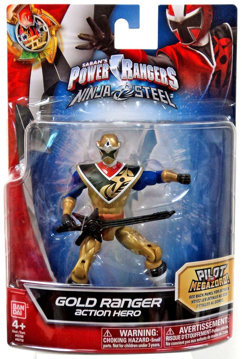 Power Rangers Ninja Steel Action Heroes Gold Ranger 5 Action Figure ...