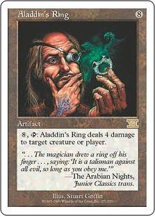 Magic The Gathering 6th Edition Single Card Rare Aladdins Ring 271 - ToyWiz