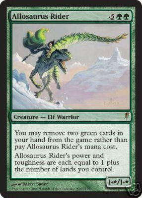 Magic The Gathering Prerelease Release Single Card Promo Allosaurus ...