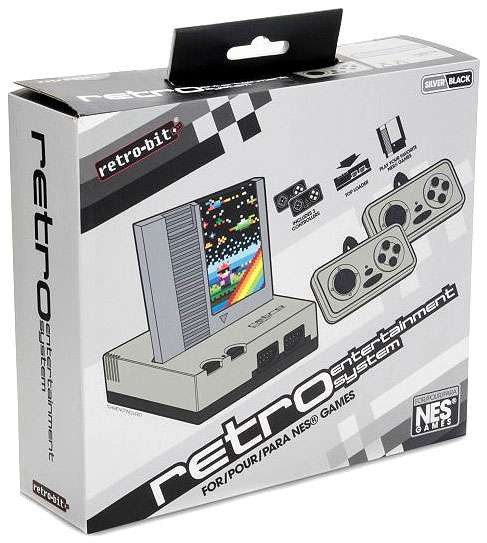 Retro-Bit Retro Entertainment System Silver Kool Brands - ToyWiz