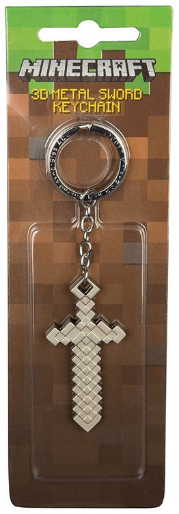 Minecraft 3D Metal Sword Keychain Jinx - ToyWiz