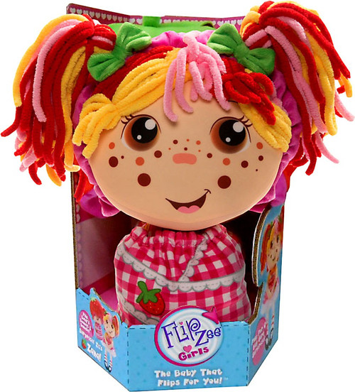 FlipZee Girls Zana Strawberry Plush Doll Jay at Play - ToyWiz