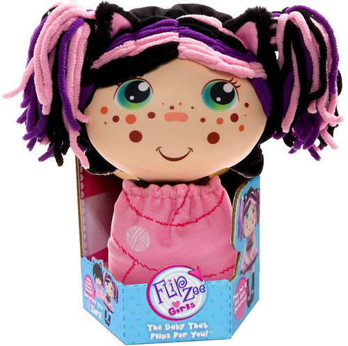 FlipZee Girls Zuri Kitty Plush Doll Caucasian Jay at Play - ToyWiz