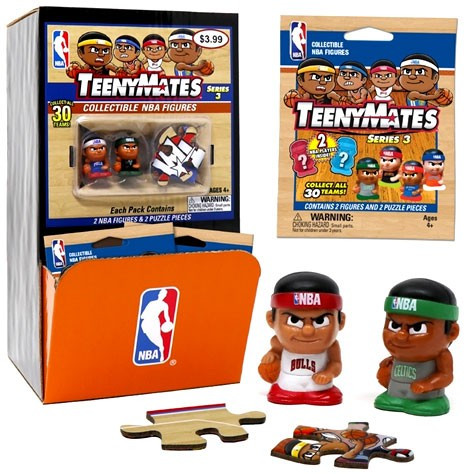 NBA TeenyMates Basketball Series 3 Mystery Box 32 Packs Party Animal ...