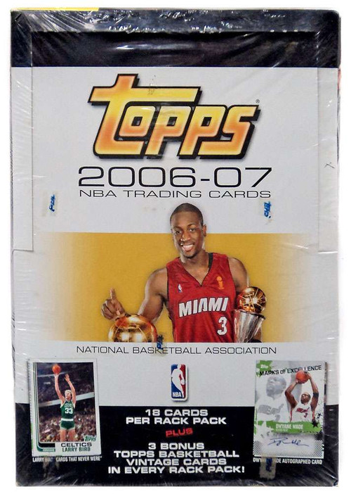 NBA Topps NBA 2006-07 2006-07 Rack Pack Trading Card Box 24 Rack Packs ...