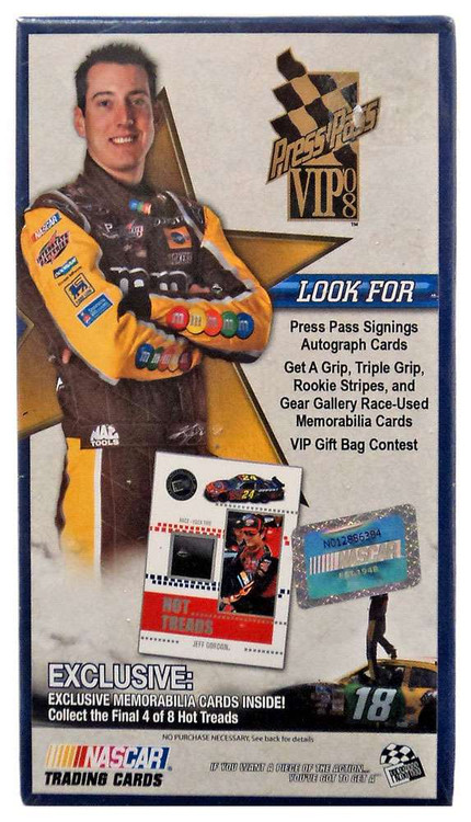 NASCAR Panini 2008 Press Pass VIP Racing Trading Card BLASTER Box - ToyWiz
