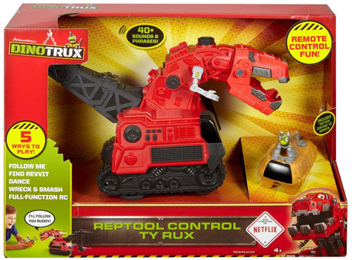Dinotrux Reptool Control Ty Rux Deluxe Figure Mattel Toys - ToyWiz