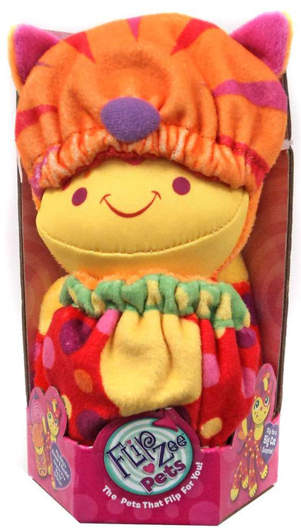 FlipZee Pets Red Orange Cat Plush Doll Jay at Play - ToyWiz
