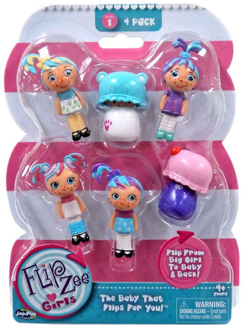 FlipZee Girls FlipZee Girls Series 1 Mini Figure 4-Pack Style 5 Jay at ...