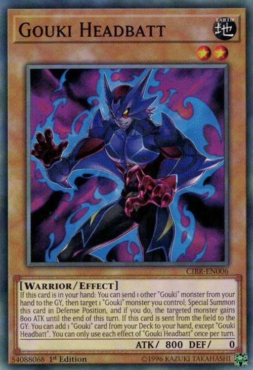 YuGiOh Circuit Break Single Card Common Gouki Headbatt CIBR-EN006 - ToyWiz