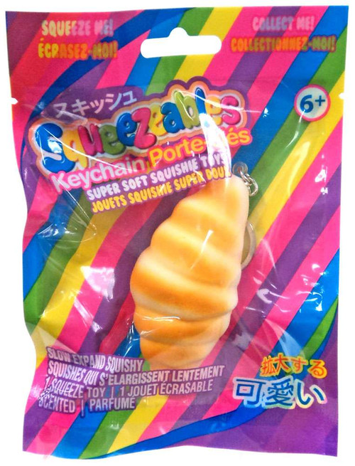 Squeezeables Series 1 Croissant Squeeze Toy Keychain License to Play ...