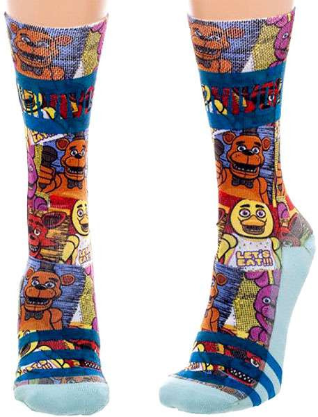 Five Nights at Freddys Five Nights at Freddys Juniors Crew Socks ...