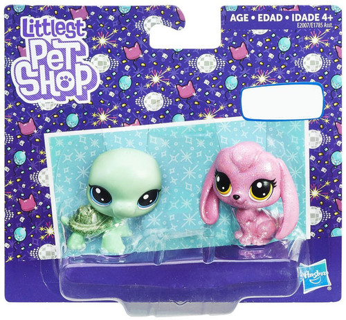 Littlest Pet Shop Sparkle Pets Bunny and Turtle Pal Exclusive Figure 2 ...